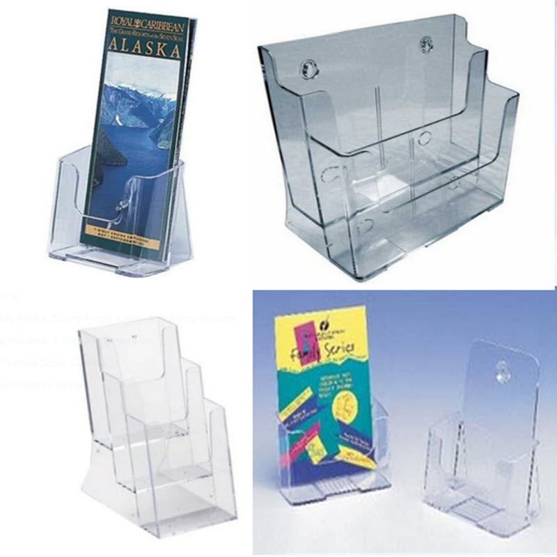 Counter-Top Acrylic, & Chrome, Brochure Holders – Shopfittingsrus Ltd ...